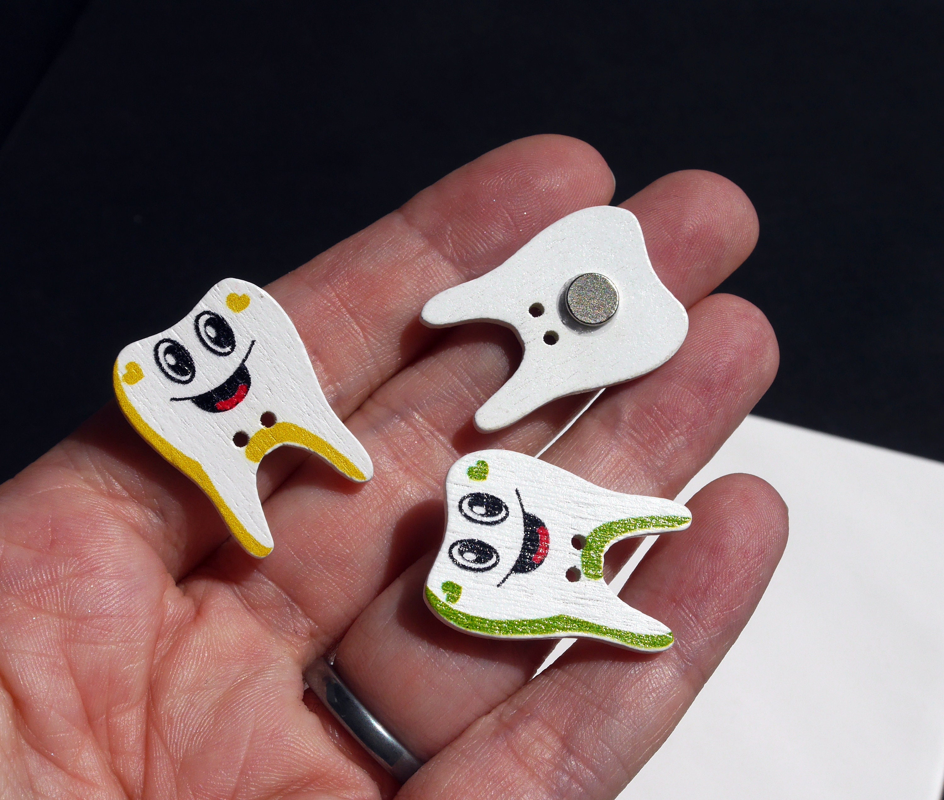 Human Tooth Shaped Fridge Magnets Dentist Dental Decorations - Etsy