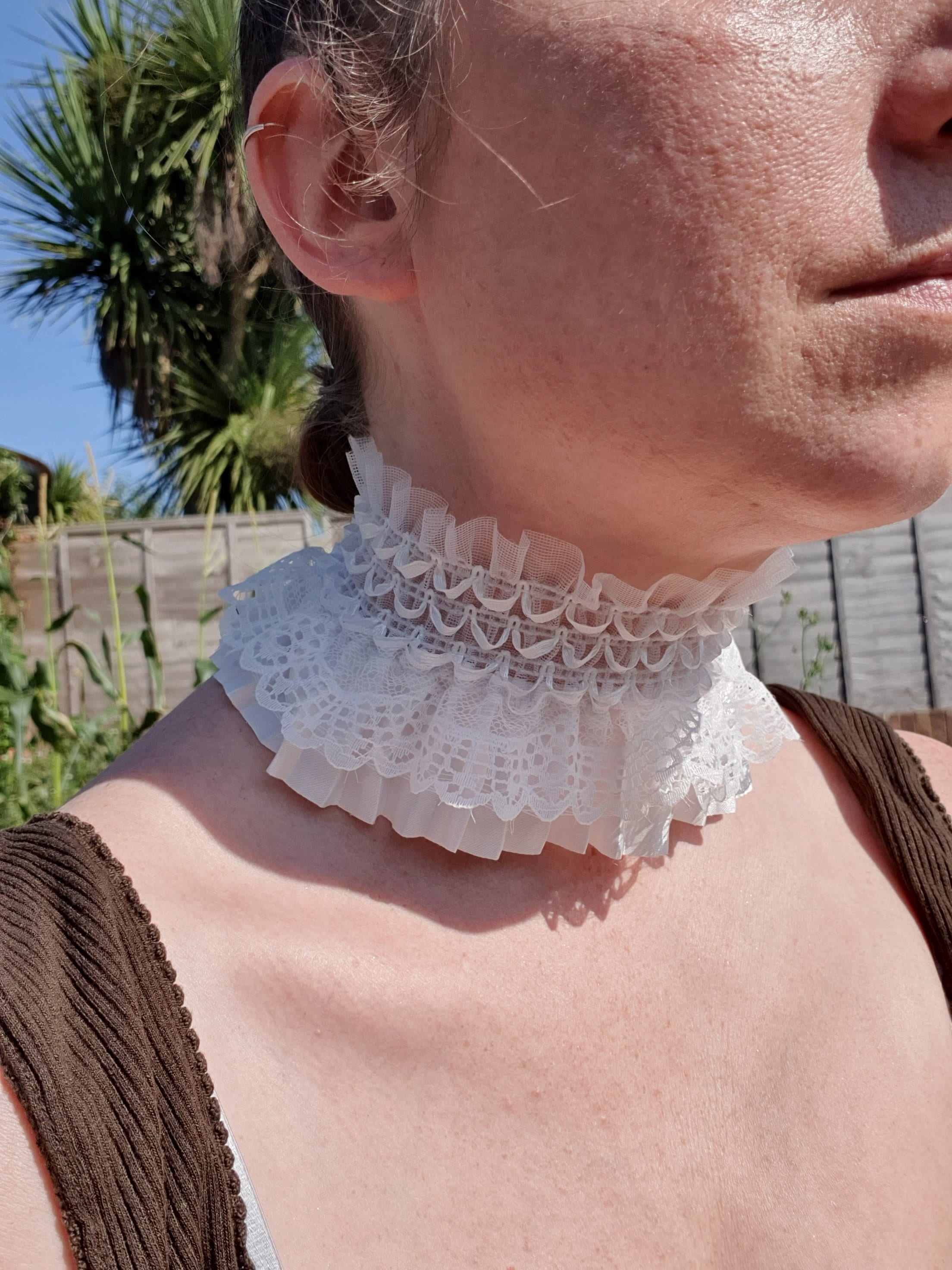 Black Ruffle Lace Choker, Black Frilly Choker, Black Frilly Doll ...