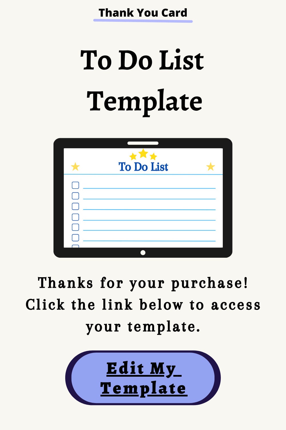 To Do List Template - Etsy