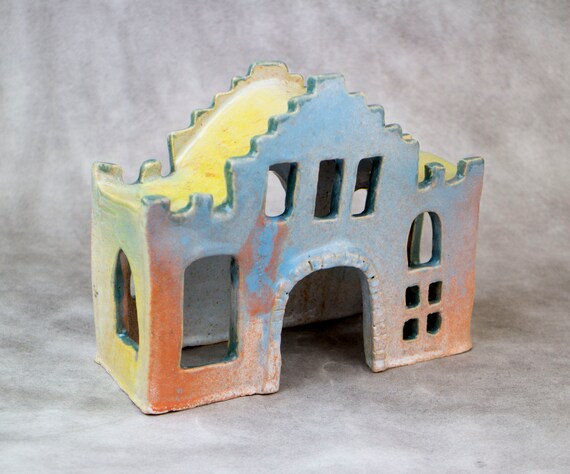 Aquarium decor handmade ceramic house Aquarium ceramic | Etsy