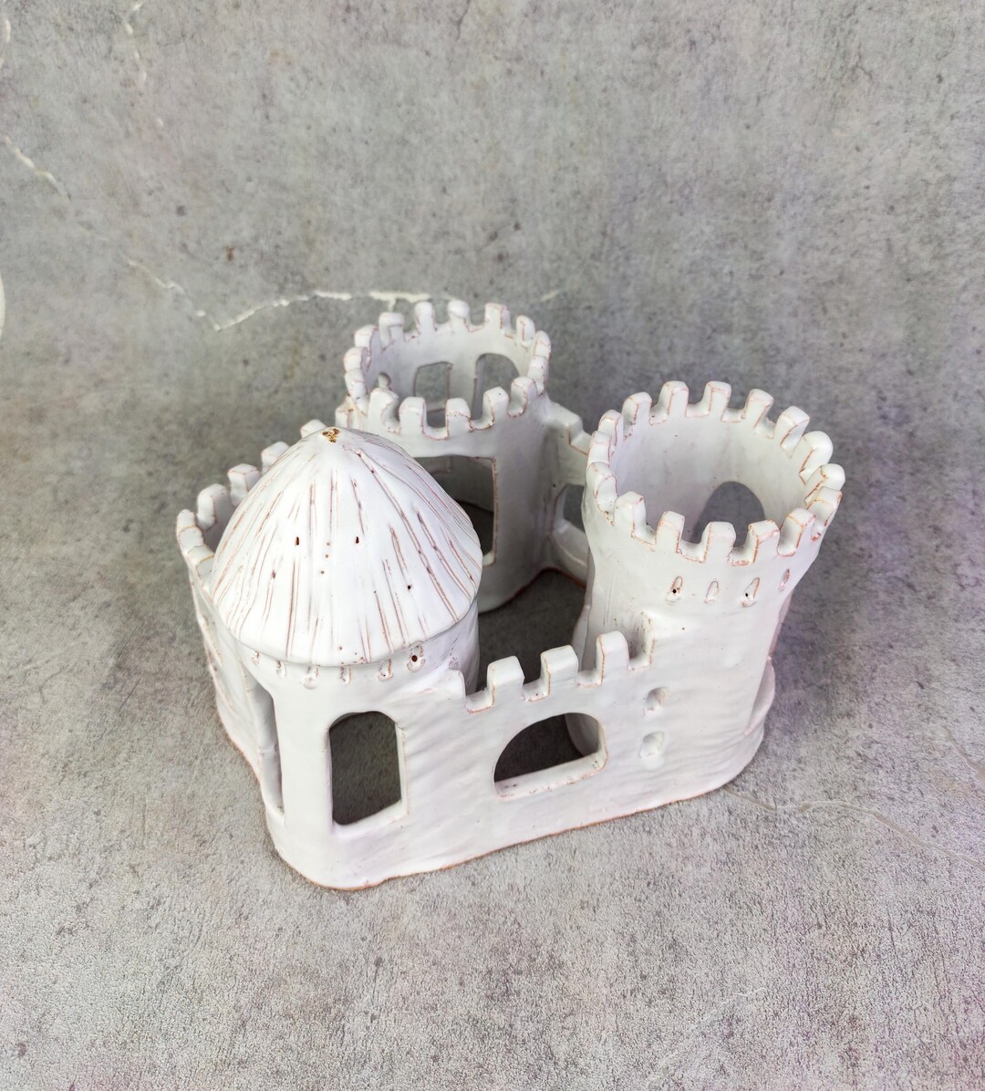 Handmade Ceramic Aquarium Castle, White Fish Hideout, White House ...