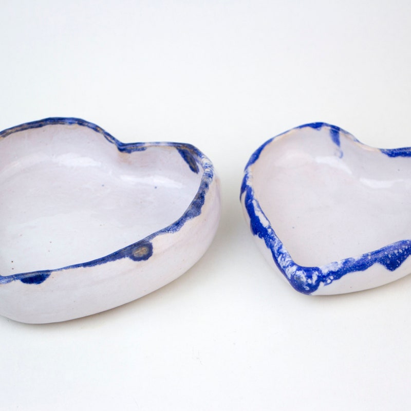 Heart Shaped Ceramic Dish - Etsy