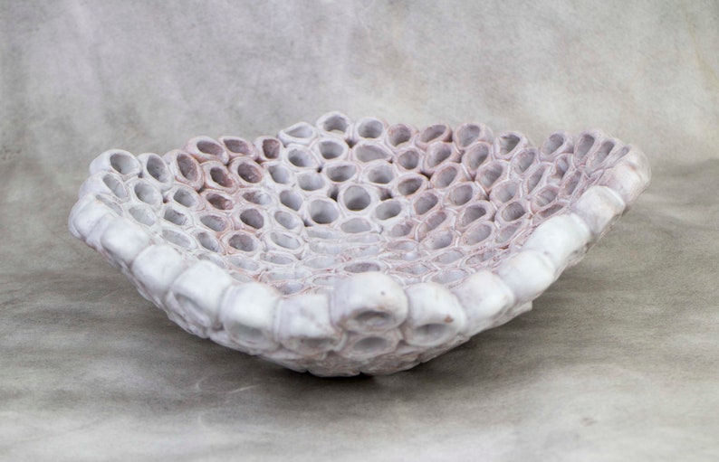 White Ceramic Fruit Bowl Home Decor White Vase Bowl - Etsy