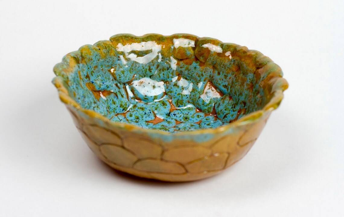 Cream Bowl Colorful Handmade Kitchen Bowl Gift Ceramics and - Etsy