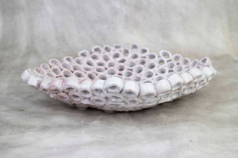 White Ceramic Fruit Bowl Home Decor White Vase Bowl - Etsy