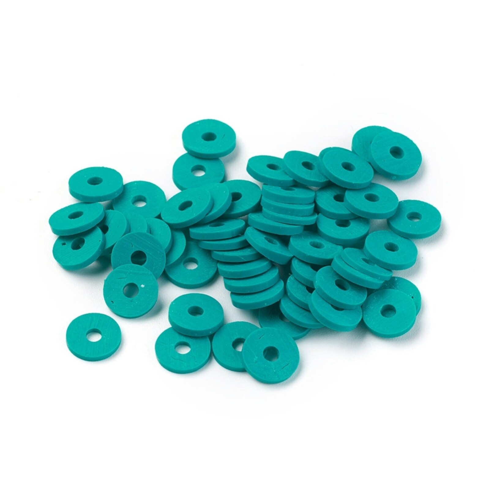 Polymer Clay Disc Beads 8mm Turquoise 380-400 Beads per - Etsy