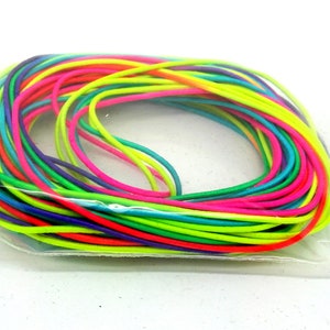 10m Rainbow Elastic Cord 1mm Nylon Beading Stretchy Rope P00283R - Etsy