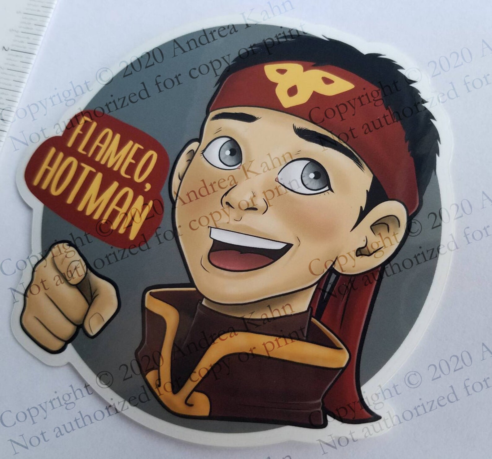 FLAMEO HOTMAN Avatar The Last Airbender STICKER Aang Kuzon | Etsy
