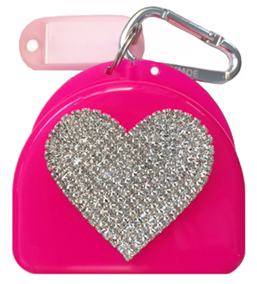 Glitter Heart Custom Clip Mouthguard Case Stylish and Durable ...