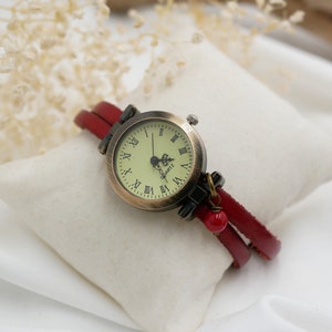 Custom Leather Woman Watch Choose Engraving Text Leather - Etsy