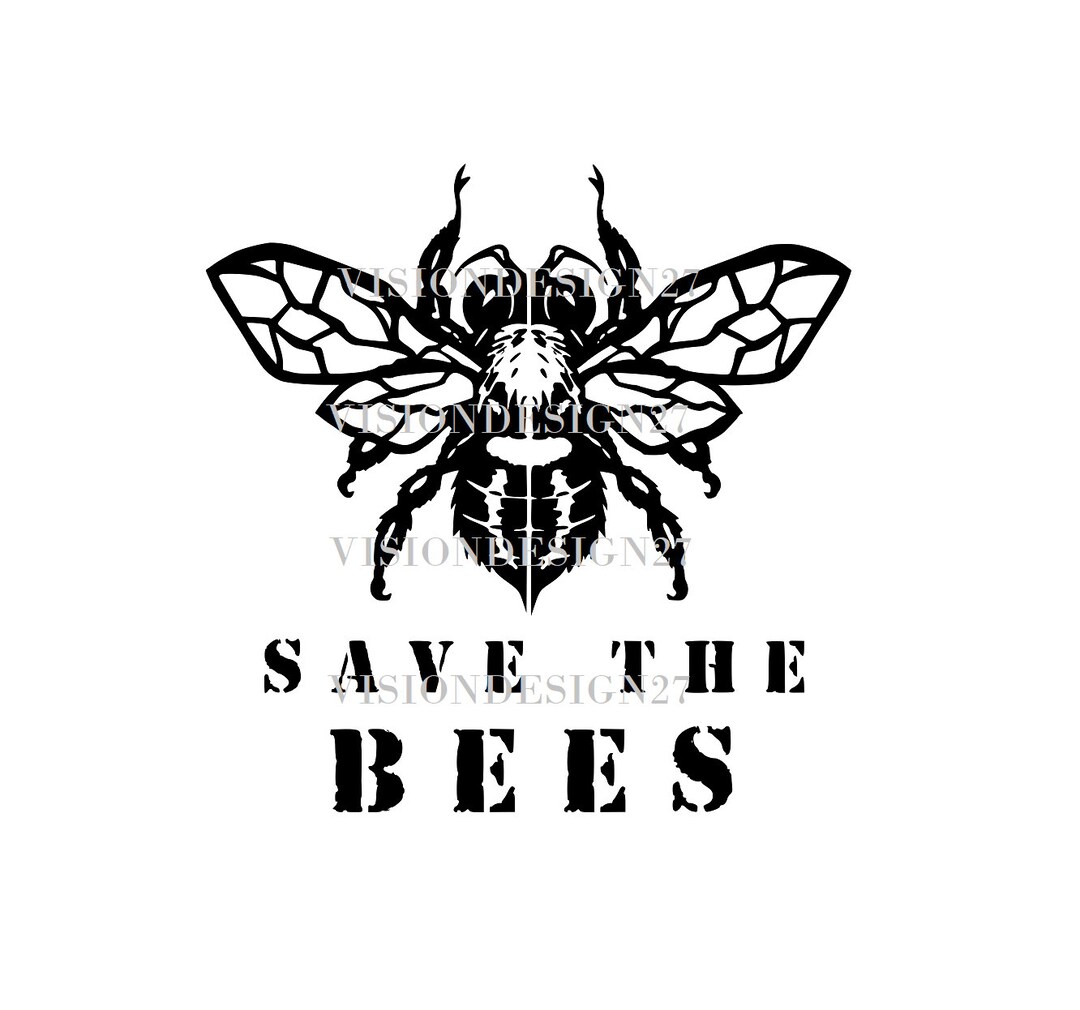 Save the Bees VECTOR .PNG, ,SVG, Digital, Download, Spiritual, Love ...