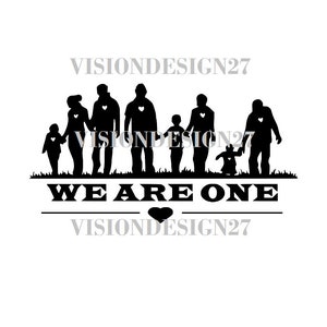 We Are One, VECTOR .PNG, .SVG, Digital, Download, Design - Etsy