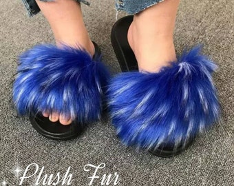 Navy Blue Slides for Women - Etsy