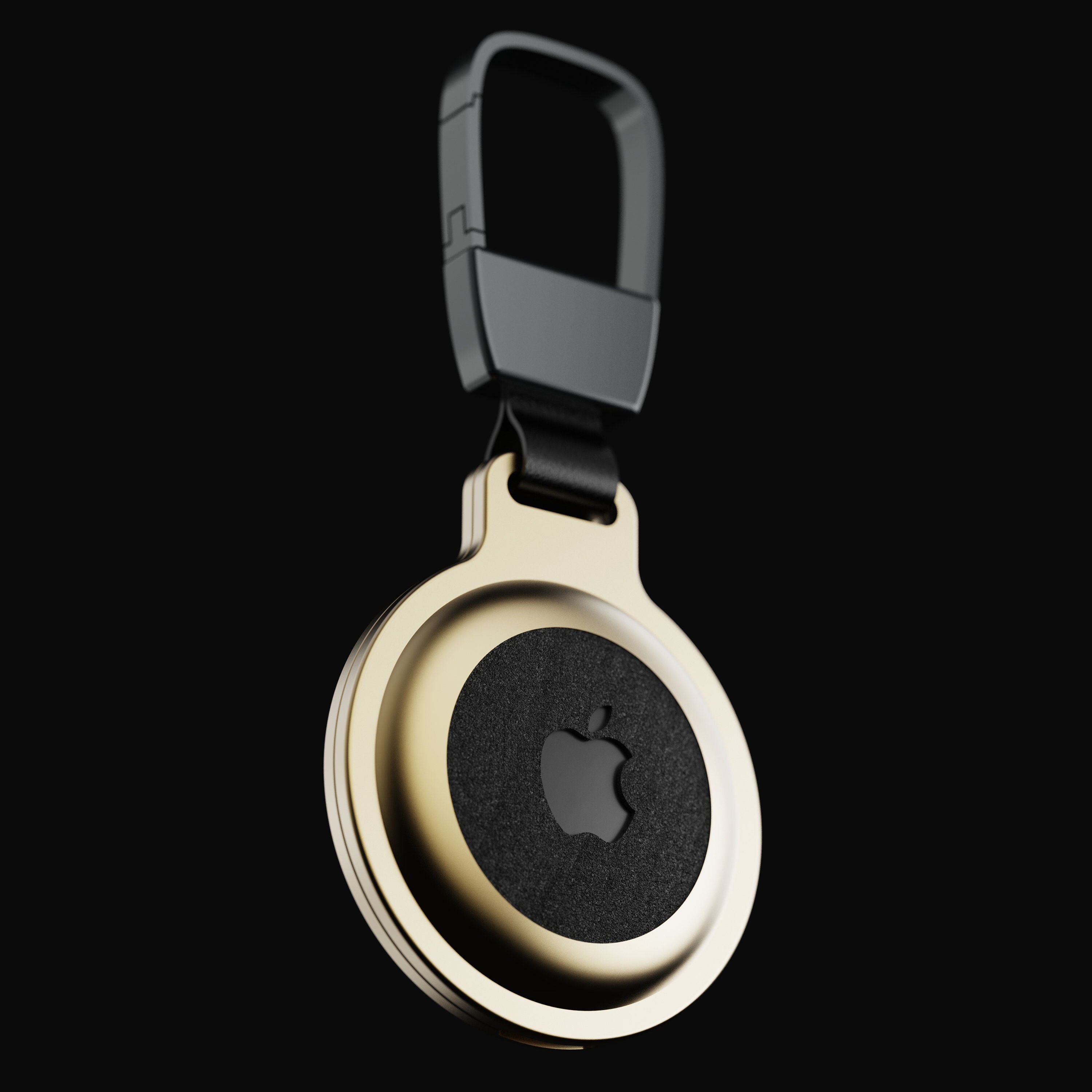 Apple Airtag Real Stone CNC Aluminium Magnets Case Black - Etsy