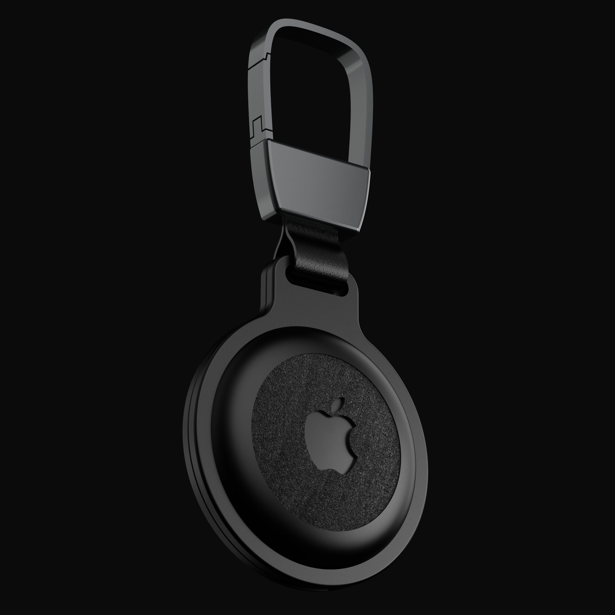 Apple Airtag Real Stone CNC Aluminium Magnets Case Black - Etsy