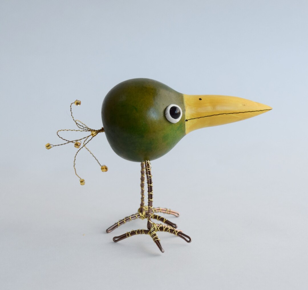 Cute Gourd Bird Sculpture - Etsy