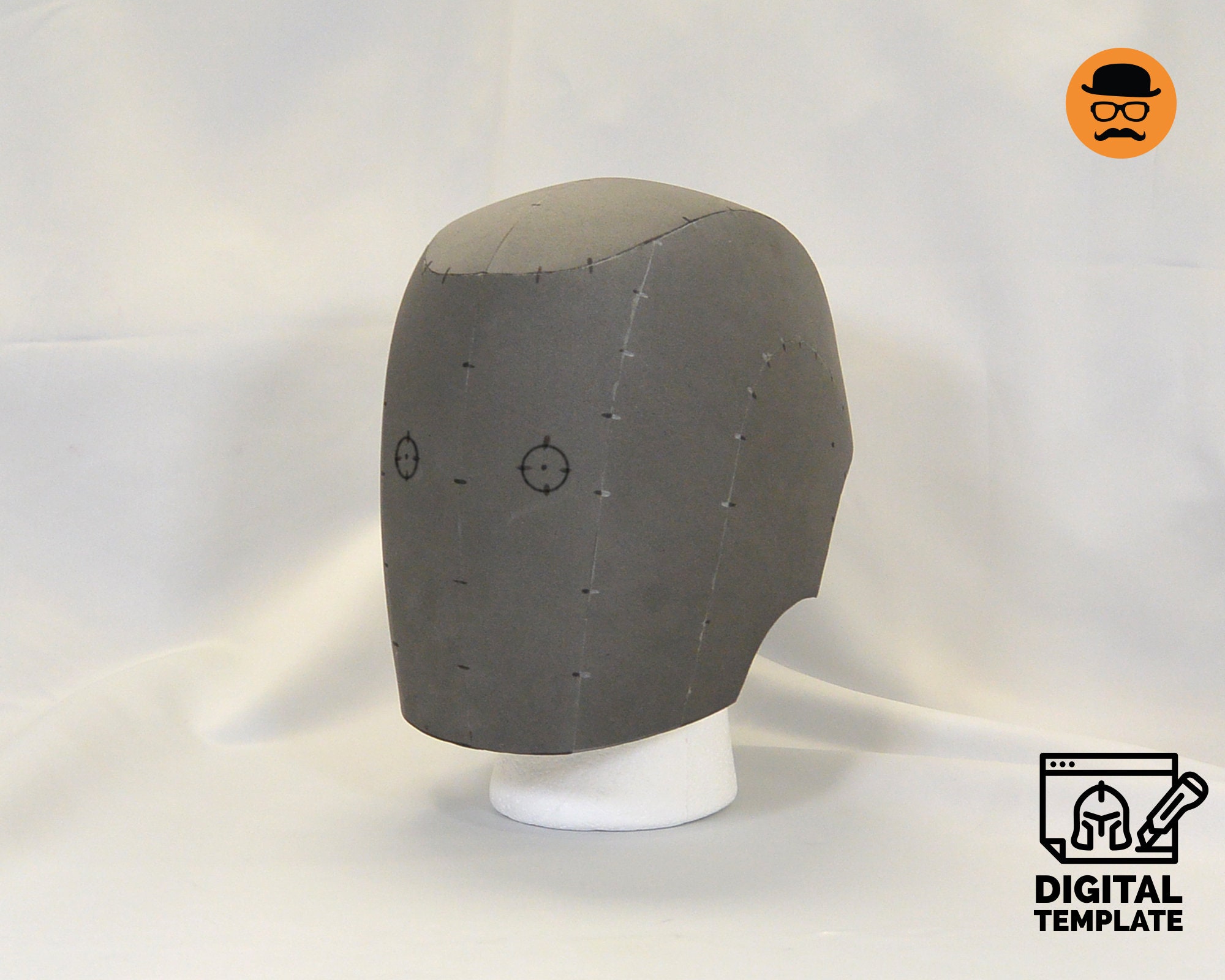 Basic Helmet No.2 -DIY Printable EVA Foam Helmet Pattern for Cosplay ...
