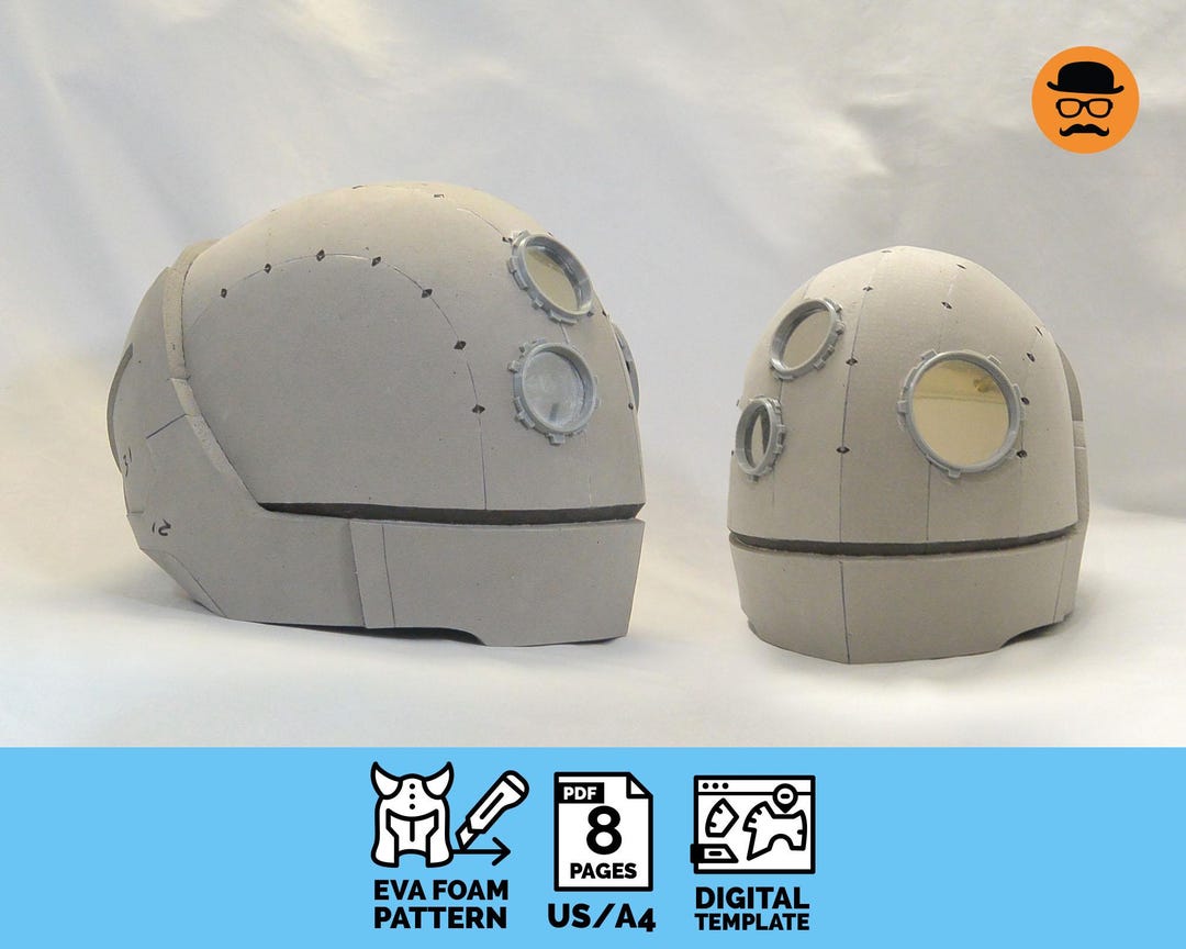 Electrofisher Helmet - DIY Printable EVA Foam Pattern for Cosplay ...