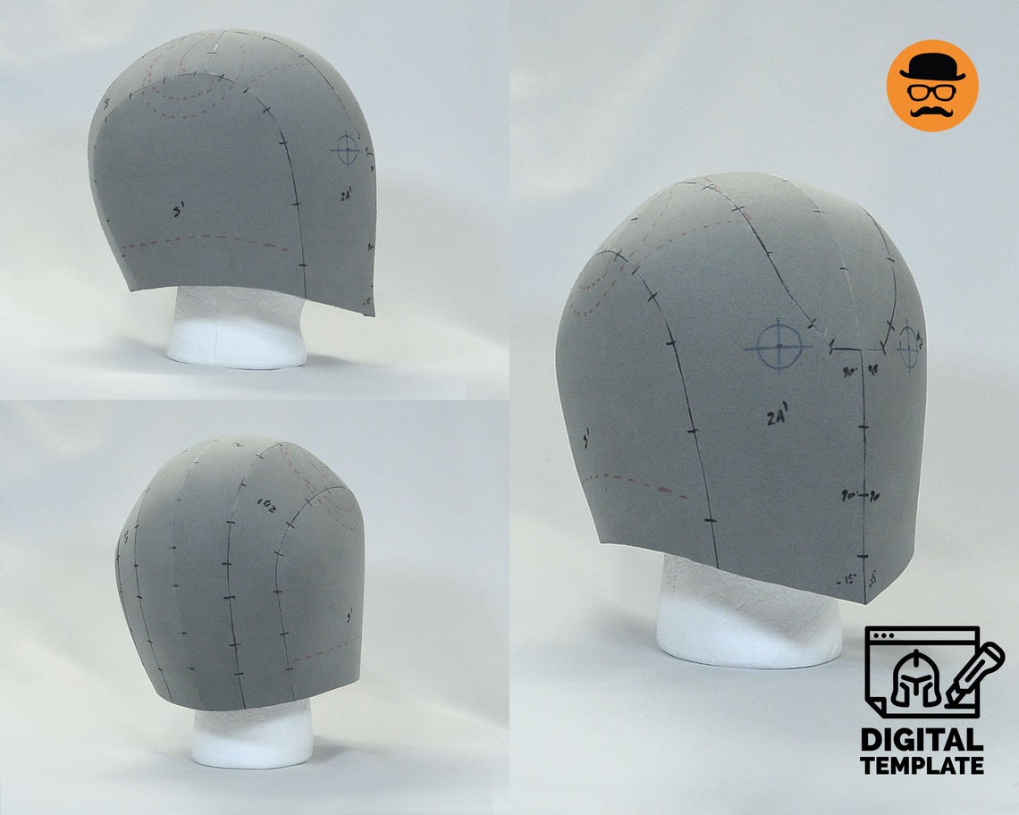 DIY Universal Helmet No1 3in1 Template for EVA Foam - Etsy UK