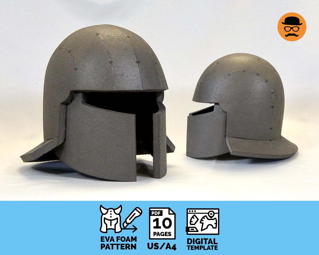 Gladiator No.1: DIY Printable EVA Foam Helmet Pattern for Cosplay ...