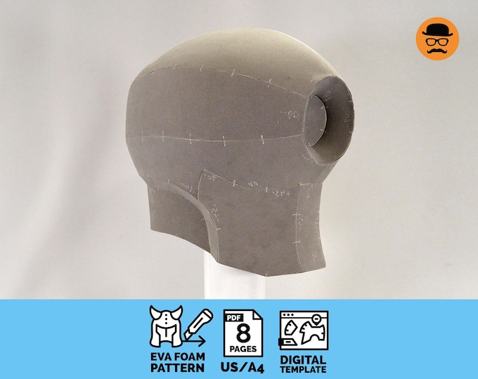 TV Head Helmet Foam Pattern - Etsy Canada