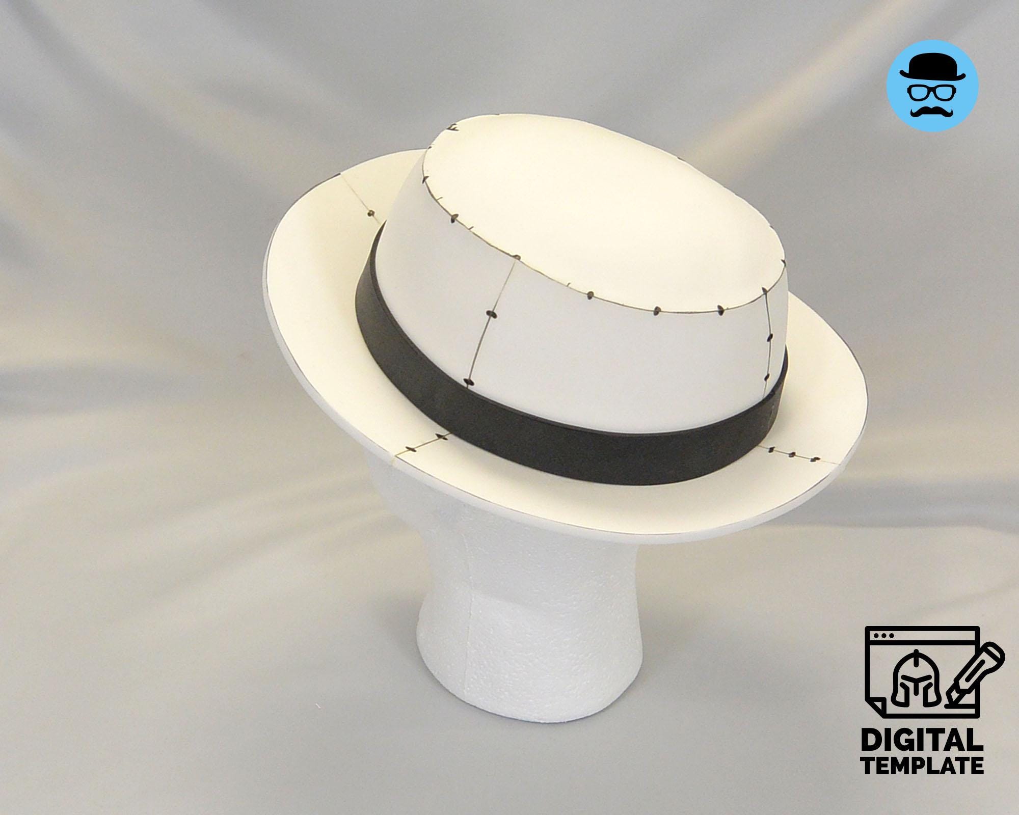 Boater Hat - DIY Printable EVA Foam Helmet Pattern for Cosplay ...
