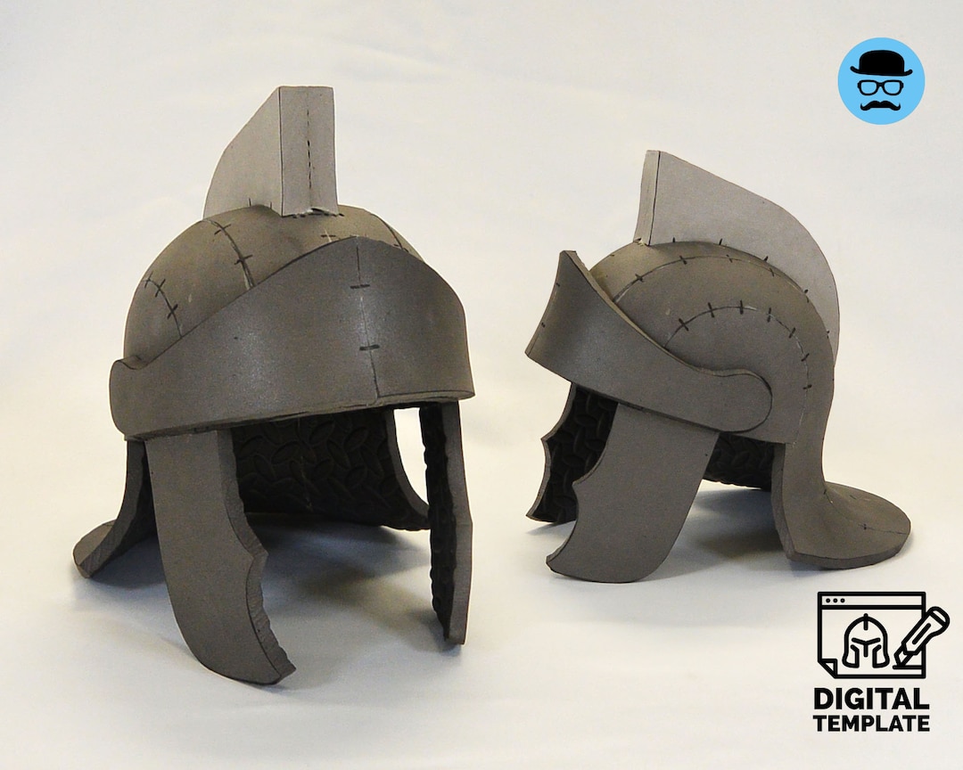 DIY Roman Soldier Helmet Templates for EVA Foam & Crafting Help Book ...