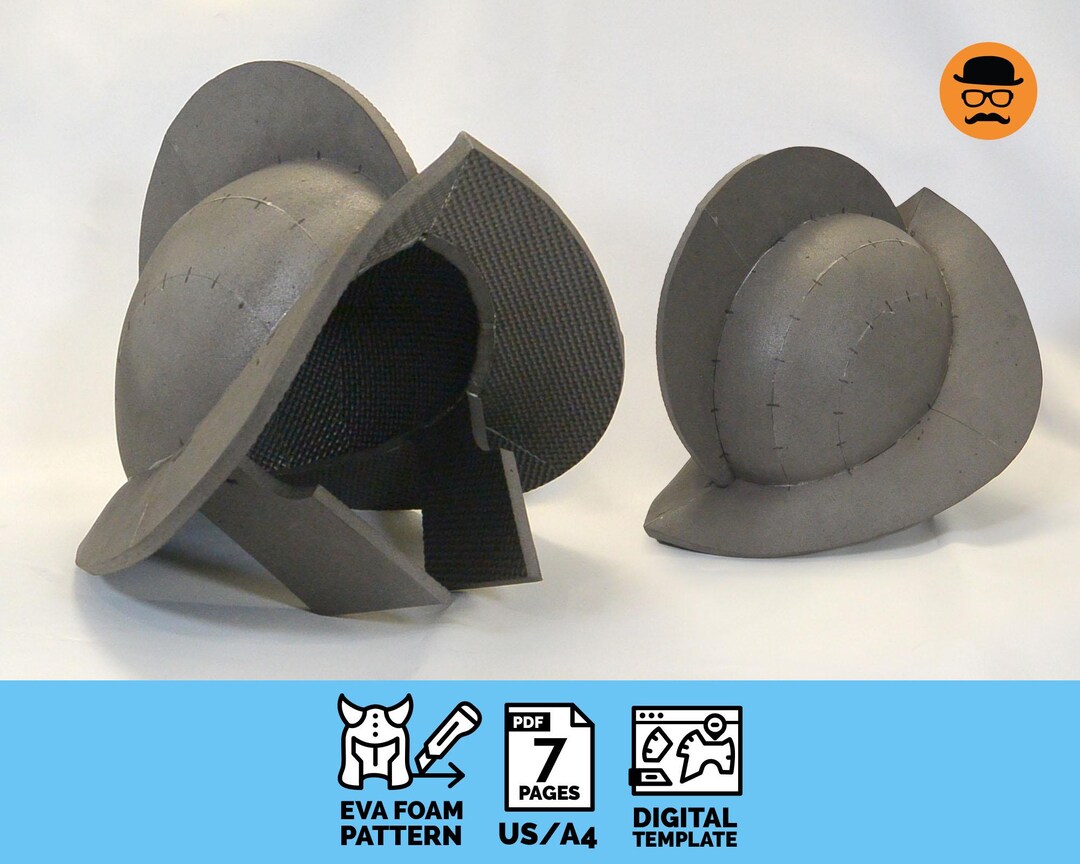 Conquistador Helmet - DIY Printable EVA Foam Helmet Pattern for Cosplay ...