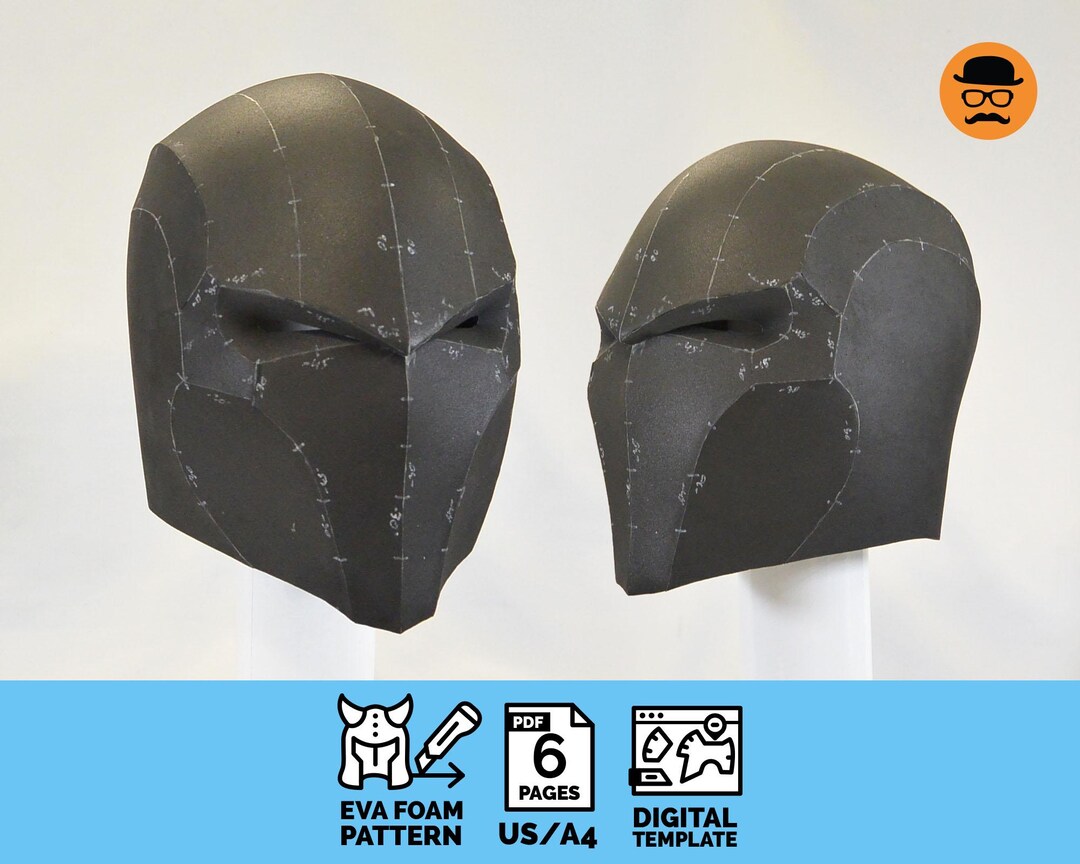 Ninja Helmet - DIY Printable EVA Foam Helmet Pattern for Cosplay ...