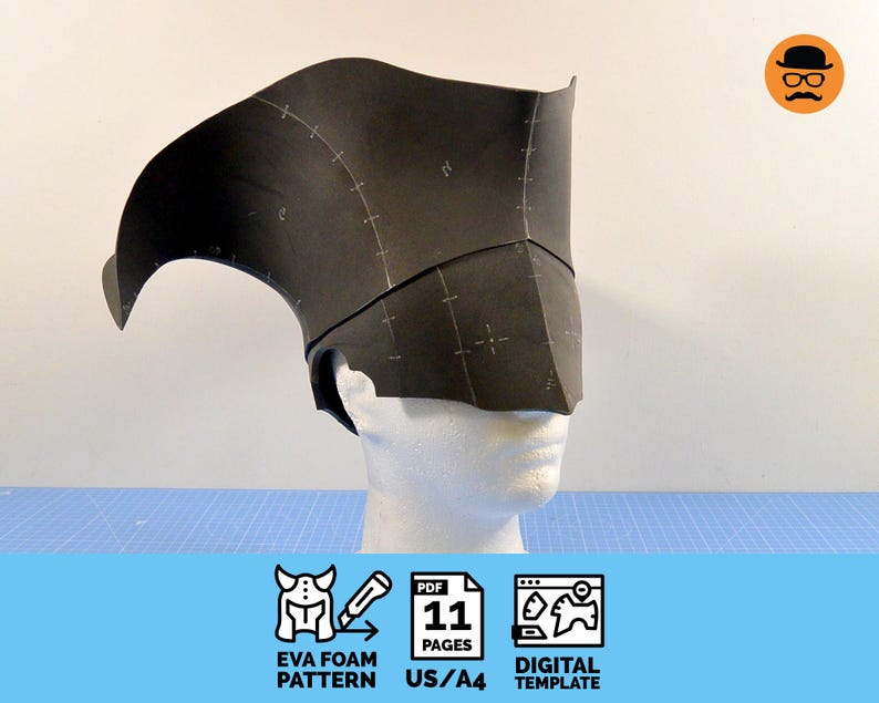 Carnival Mask No.1 - DIY Printable EVA Foam Mask Pattern for Cosplay ...