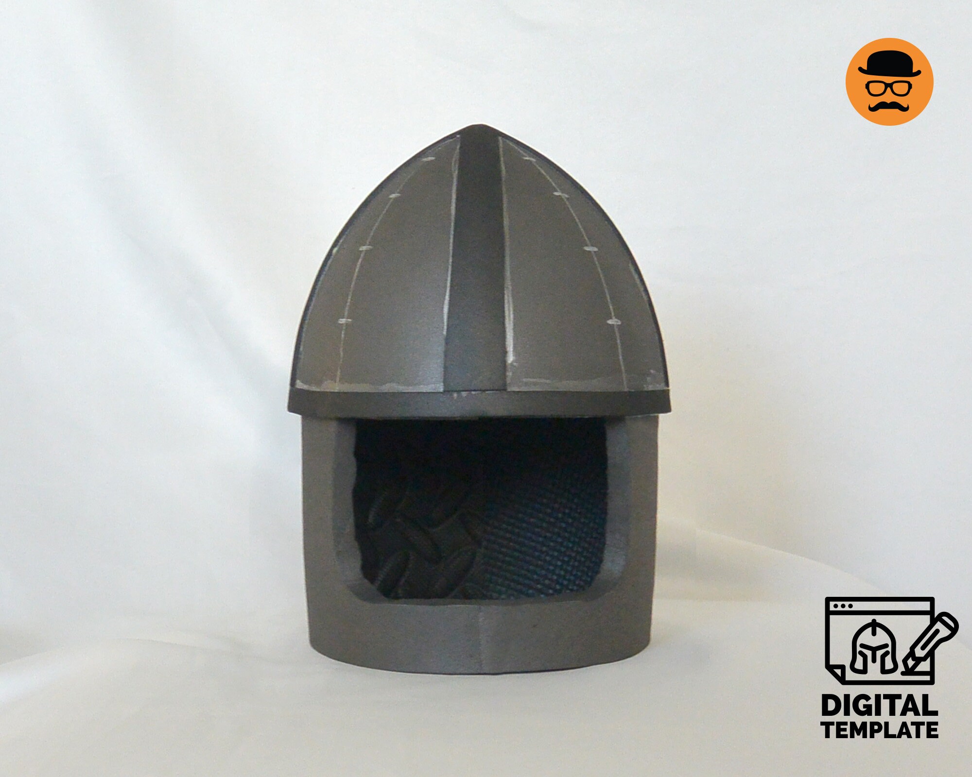 Basic Knight Helmet - DIY Printable EVA Foam Helmet Pattern for Cosplay ...