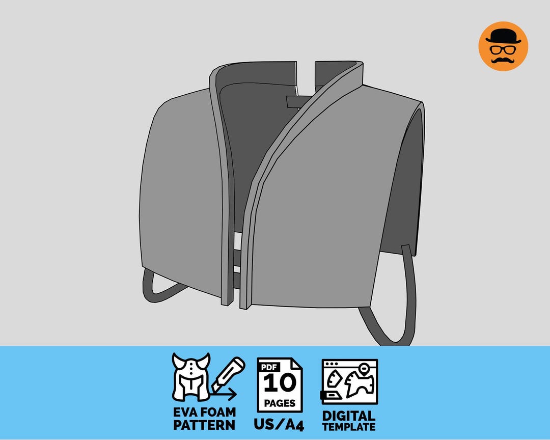 Upper Chest Armor No.1 - Printable DIY EVA Foam Cosplay Pattern ...