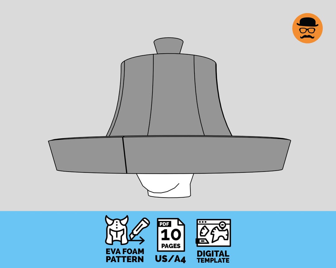 Ronin Straw Hat - DIY Printable EVA Foam Helmet Pattern for Cosplay ...