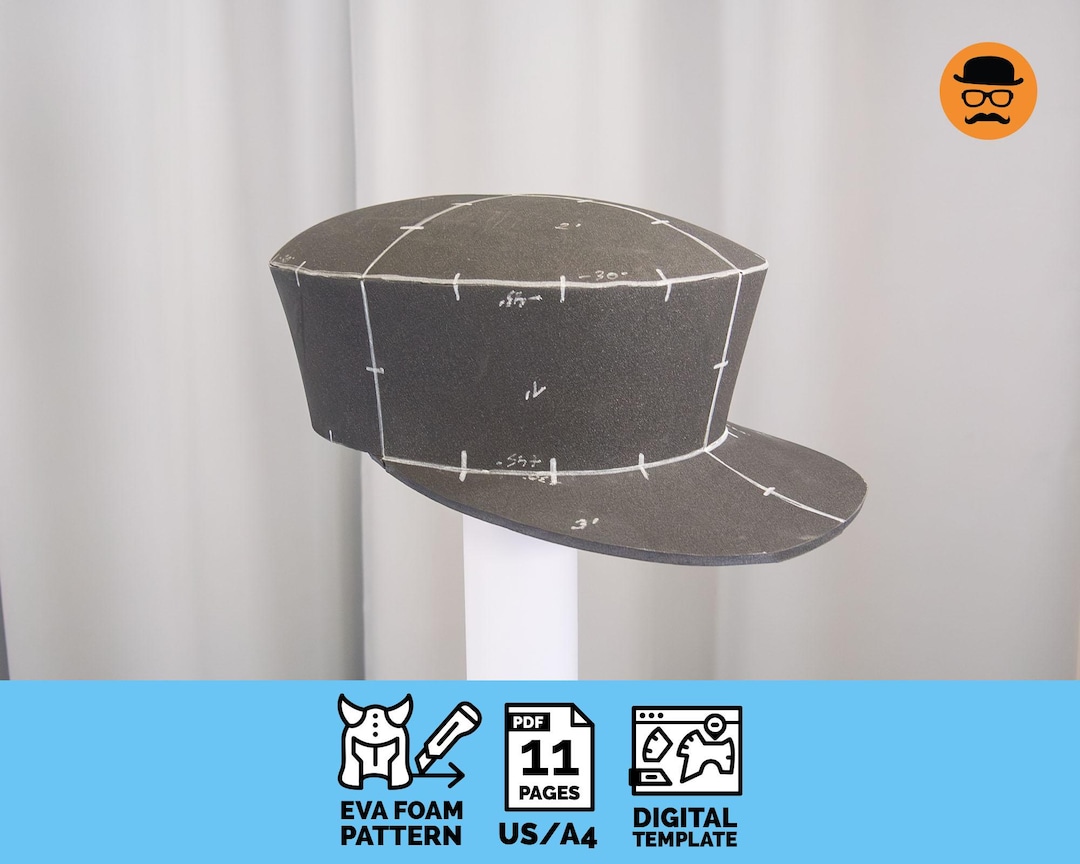 Simple Hat No.3 (2in1) - DIY Printable EVA Foam Pattern for Cosplay ...