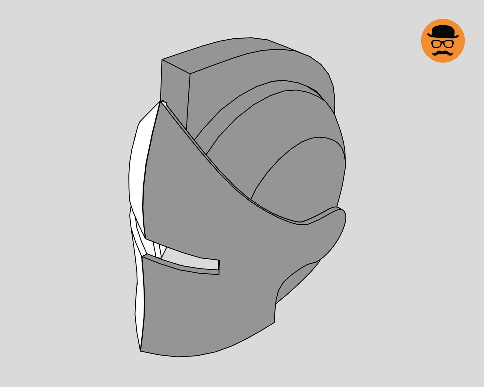 Knight Helmet No7 - DIY Printable EVA Foam Helmet Pattern for Cosplay ...