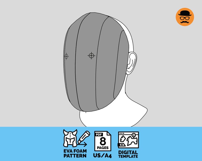 Simple Face Mask: DIY Printable EVA Foam Mask Pattern for Cosplay ...