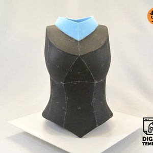 Female Armor No.2 - DIY Printable EVA Helmet Pattern for Cosplay ...