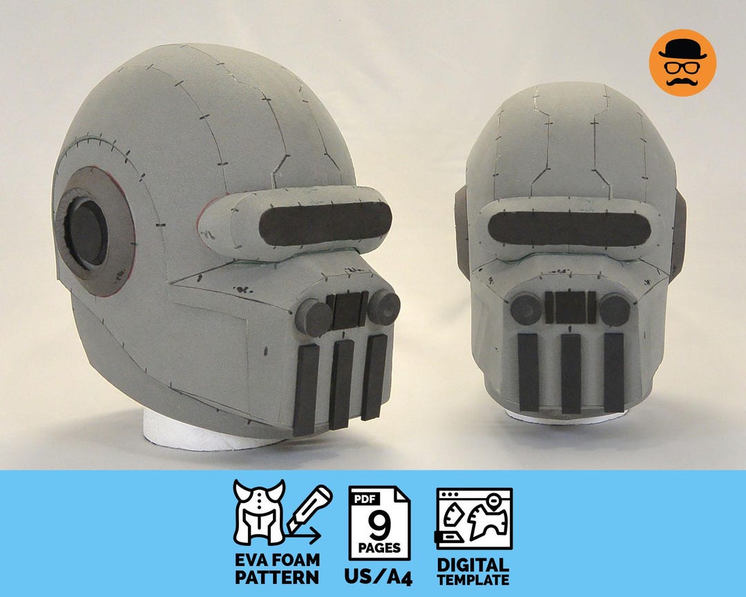 Droid No.2 - DIY Printable EVA Foam Helmet Pattern for Cosplay ...