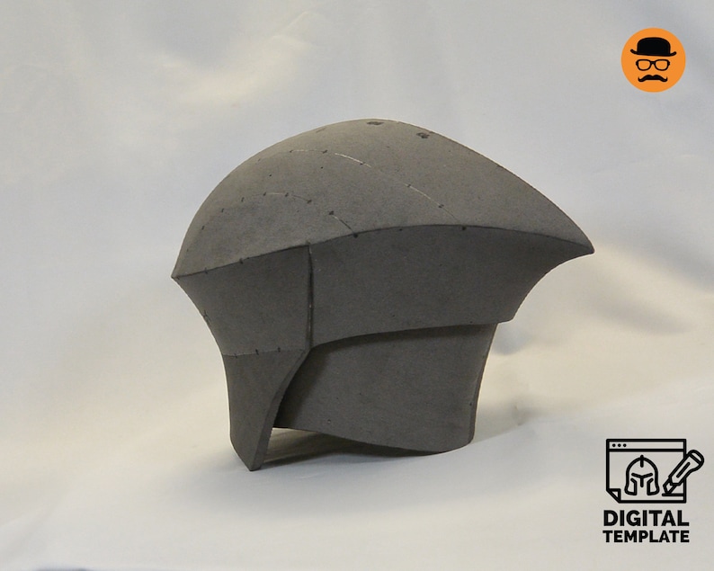 Cyborg No.2 - DIY Printable EVA Foam Helmet Pattern for Cosplay ...