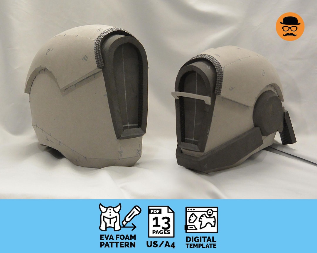 DIY Space Warrior Helmet - Digital Pattern for EVA Foam - Etsy