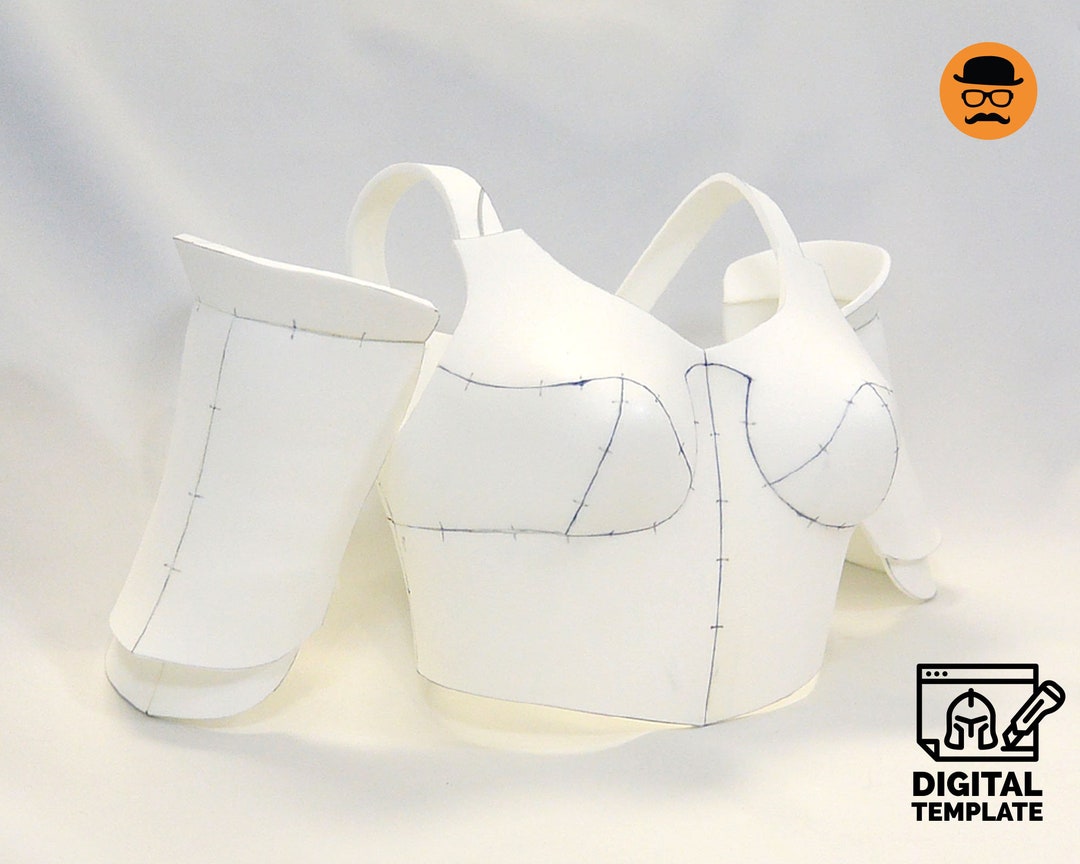 Female Chest Armor No.1 - DIY Printable EVA Foam Armor Pattern for ...