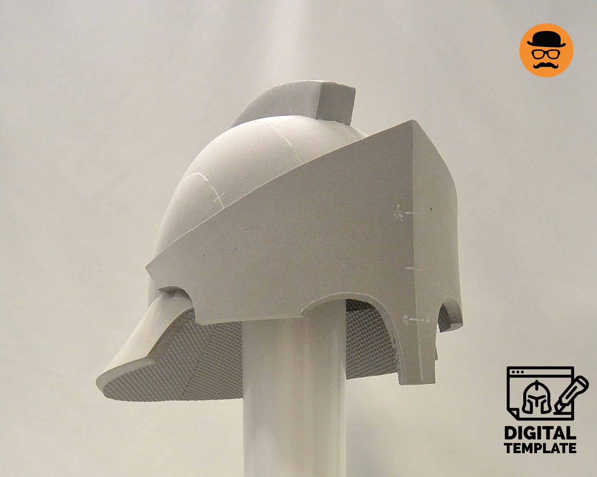 Medieval Knight Helmet Template