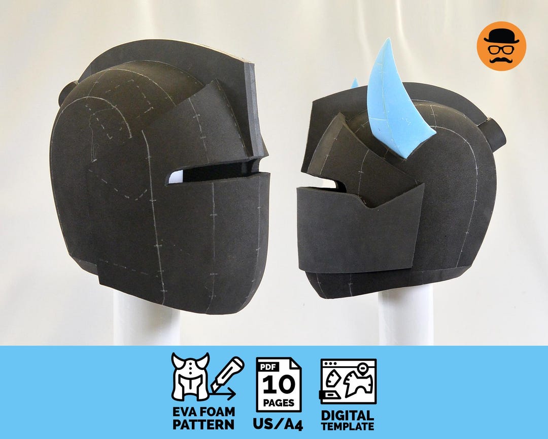 Knight No.6 - DIY Printable EVA Foam Helmet Pattern for Cosplay ...