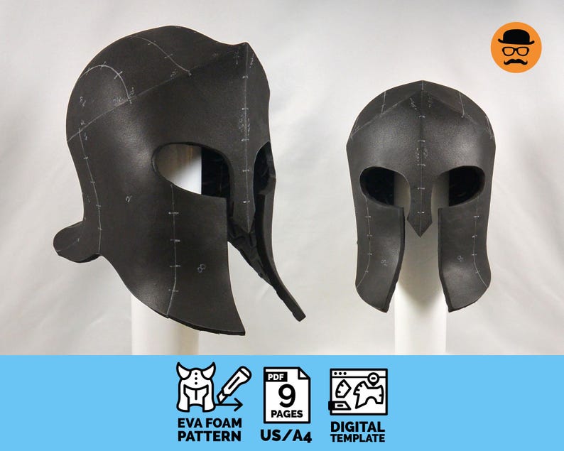 Corinthian Helmet: DIY Printable EVA Foam Helmet Pattern for Cosplay ...