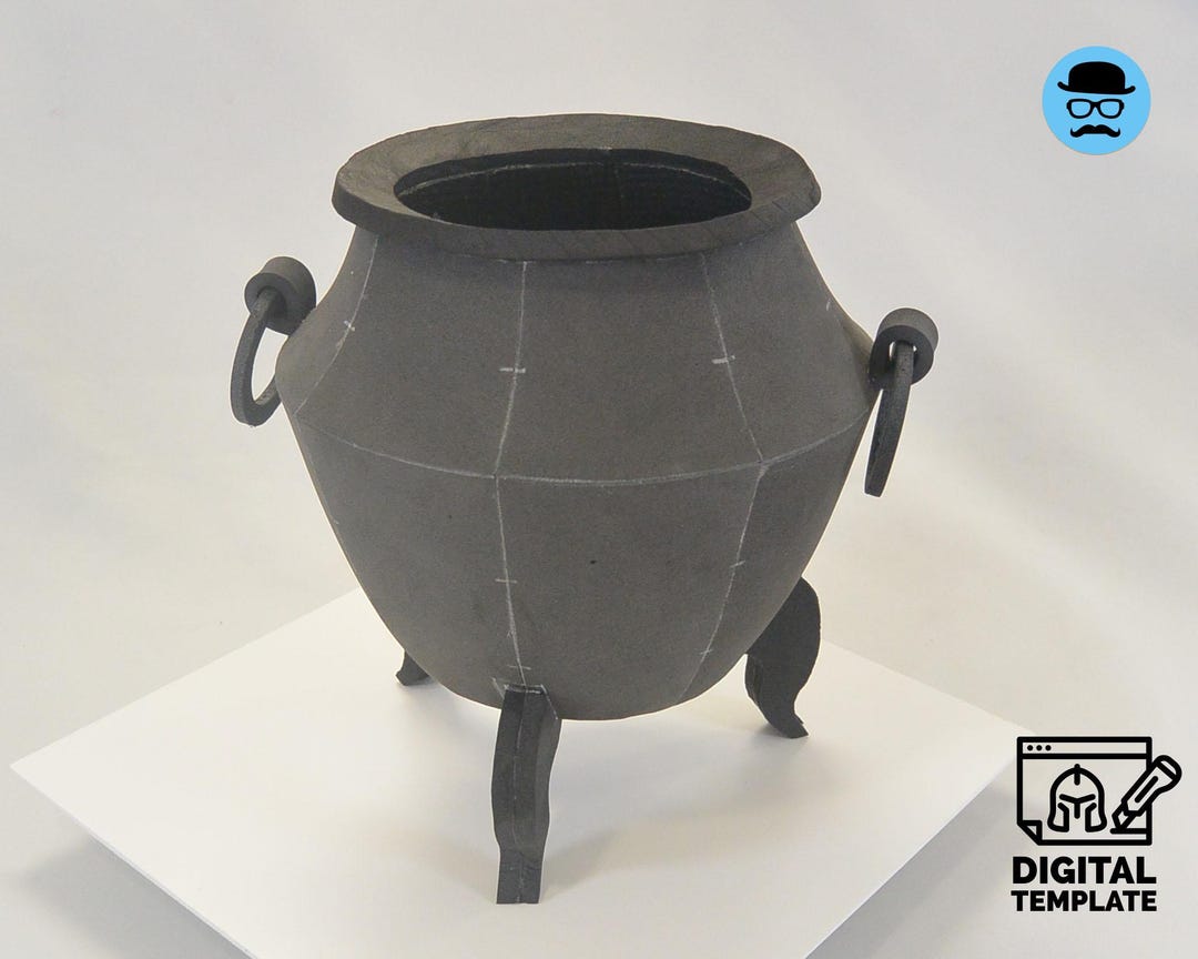 Cauldron DIY Printable EVA Foam Prop Pattern for Cosplay, Scalable PDF ...