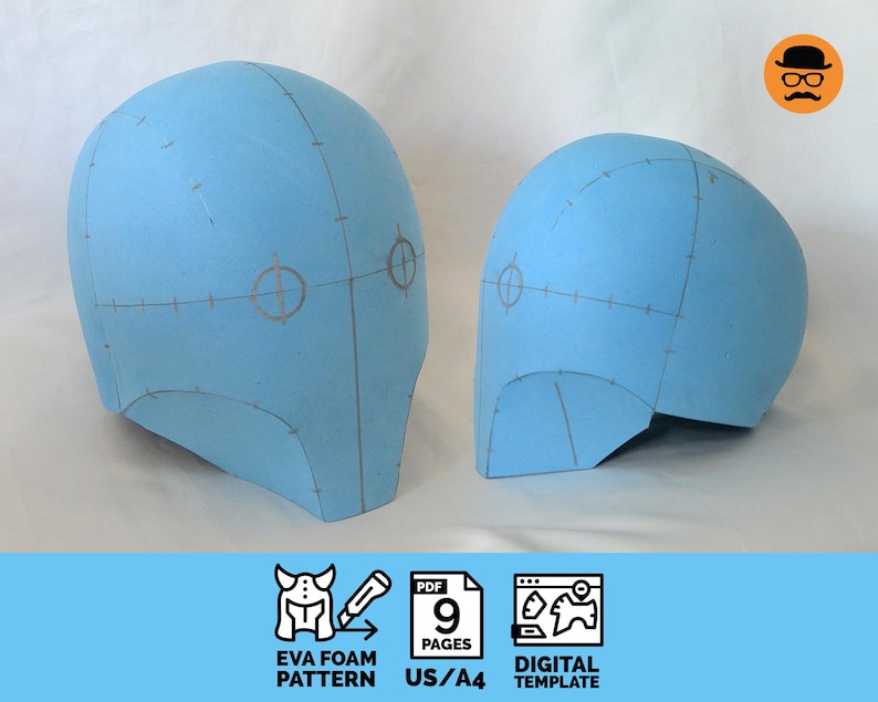 Space Helmet - DIY Printable EVA Foam Helmet Pattern for Cosplay ...
