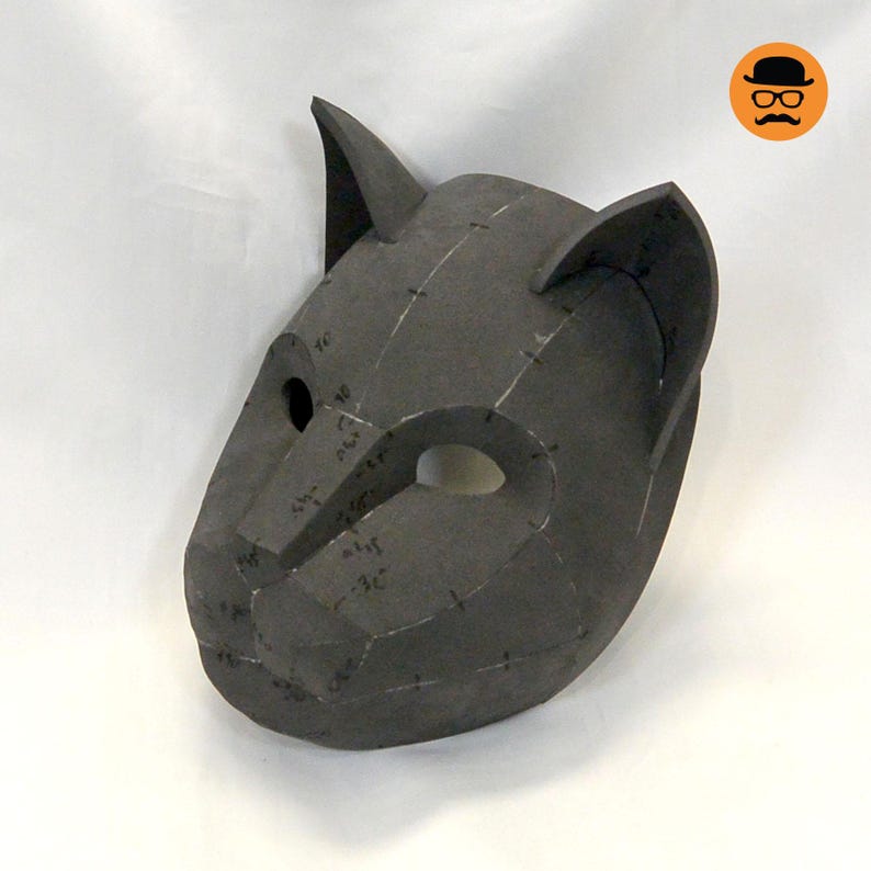 DIY Black Cat Mask - Digital Pattern for EVA Foam - Etsy