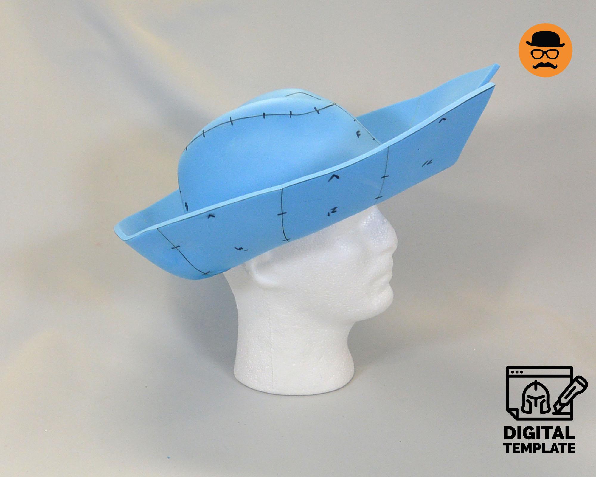 Pirate Hat - DIY Printable EVA Foam Hat Pattern for Cosplay, Scalable ...