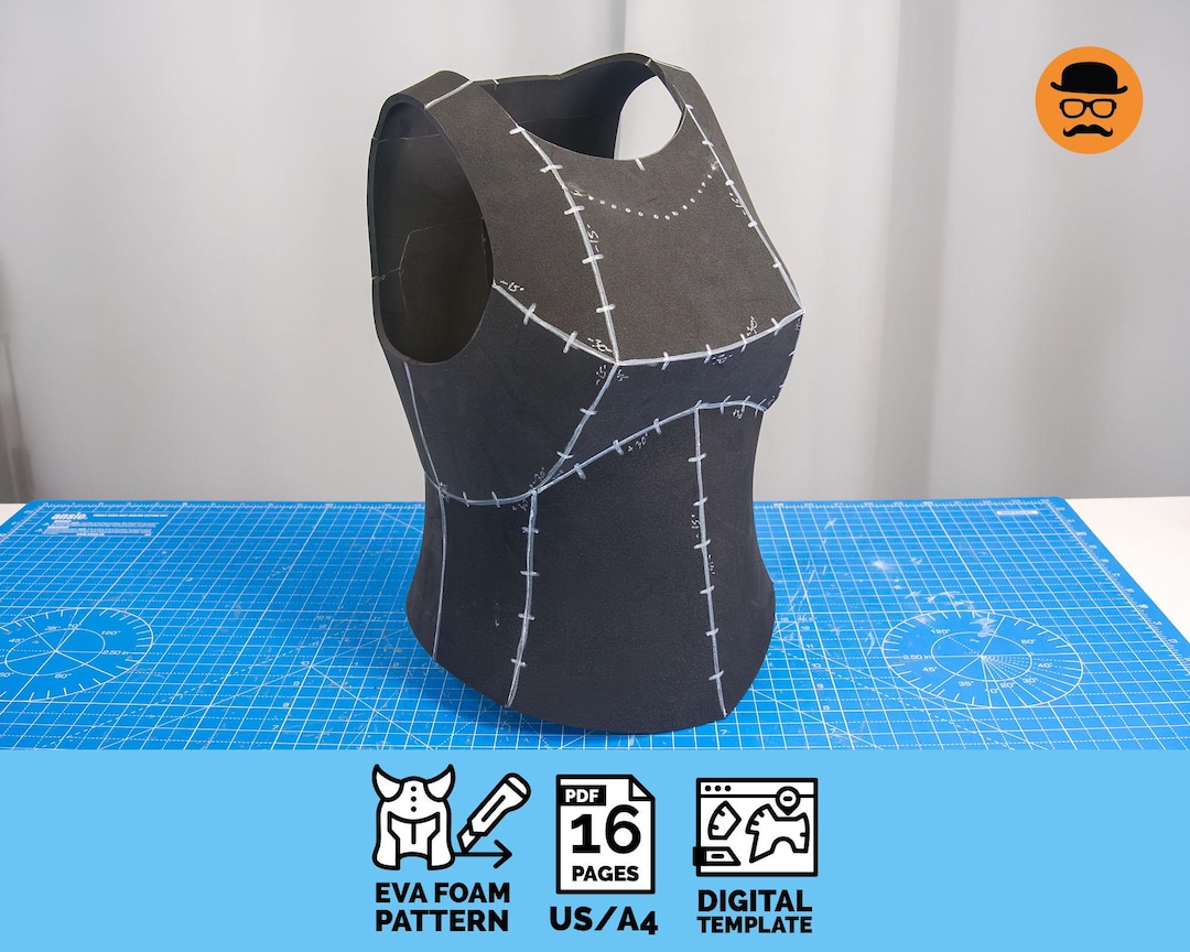 Female Chest Armor No.3 - Printable DIY EVA Foam Cosplay Pattern ...