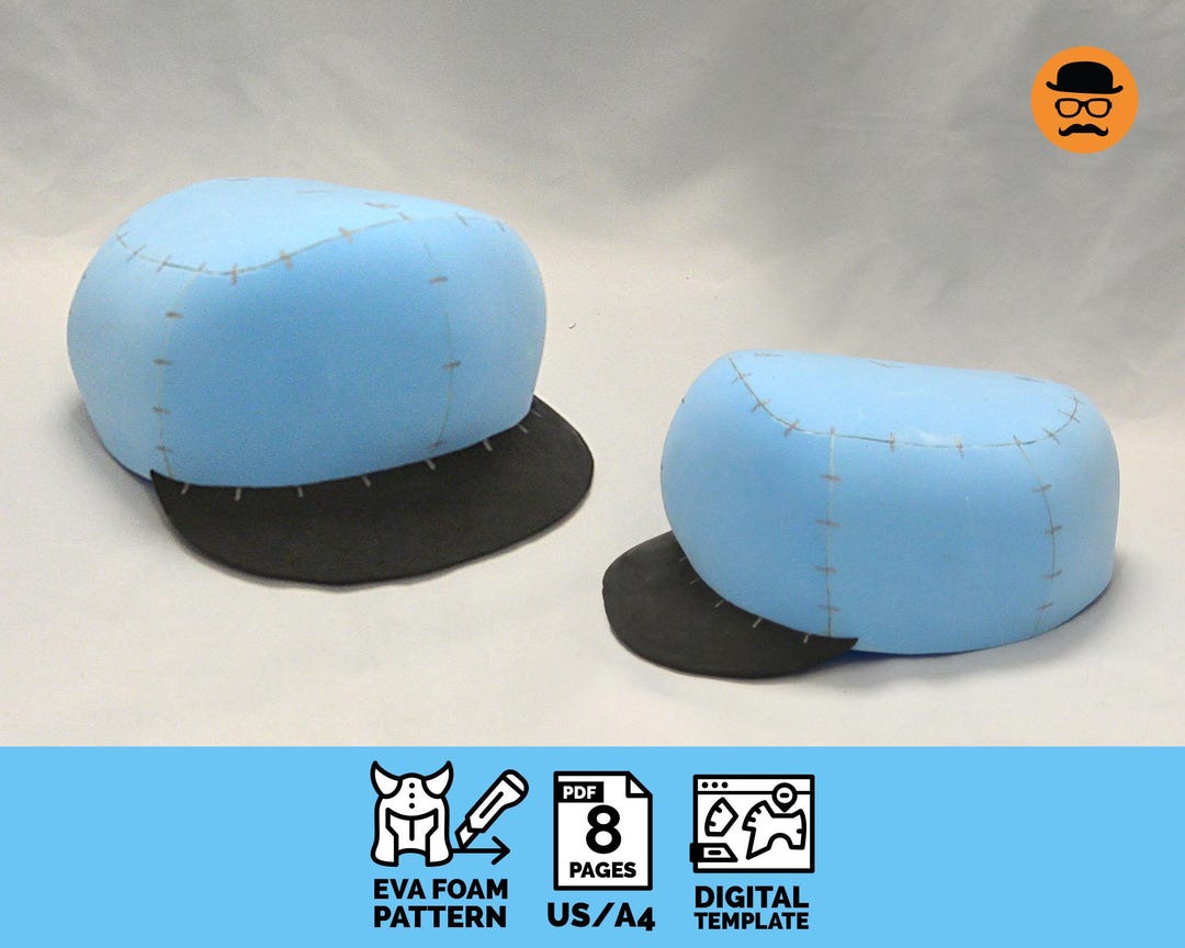 Simple Cap Hat - DIY Printable EVA Foam Hat Pattern for Cosplay ...